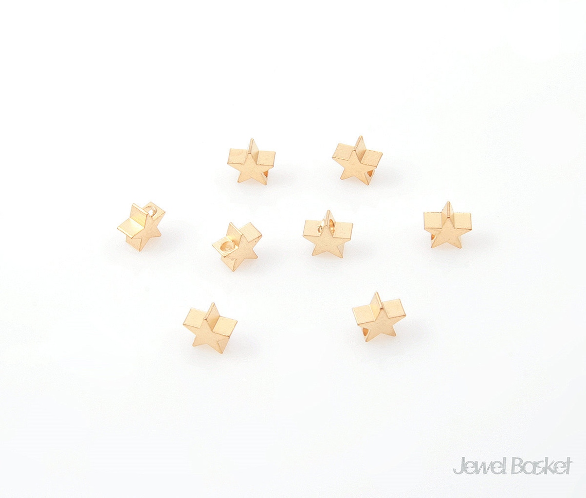Metallic Star Bead Matte Gold Little Star / 5mm X 5mm / - Etsy