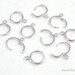 Round Clip Earhook 8pcs Round Clip Earhook 12mm Handmade - Etsy
