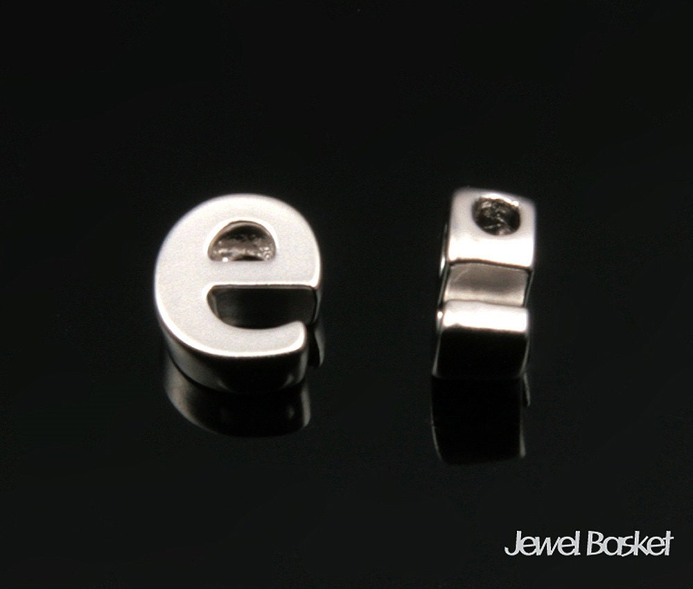2pcs Matte Rhodium Lower Case Alphabet Small Letter - Etsy