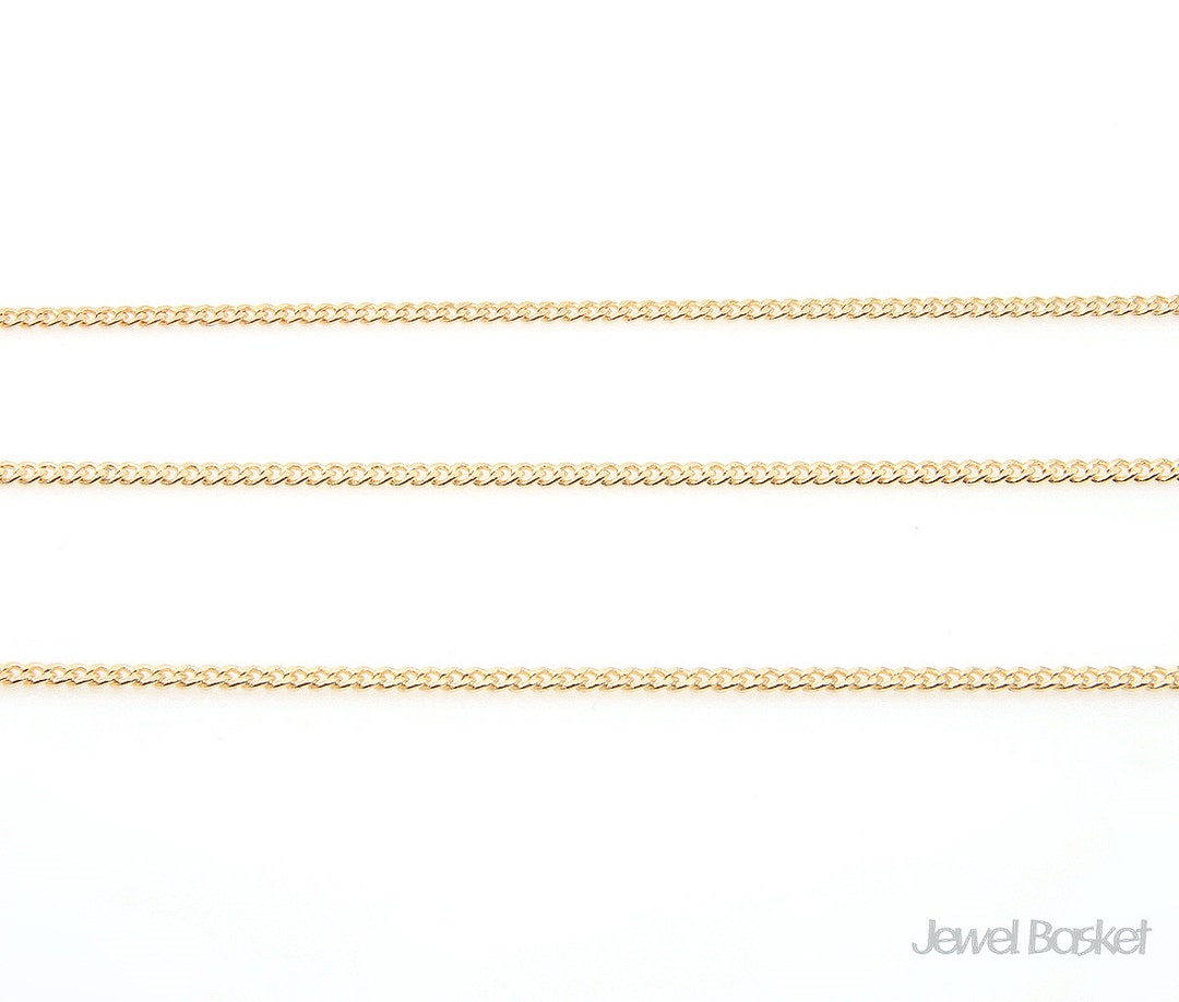 Flat Cable Chain in Gold - 145SF / 1.6mm / 100 Meters (328ft) / COG012 ...