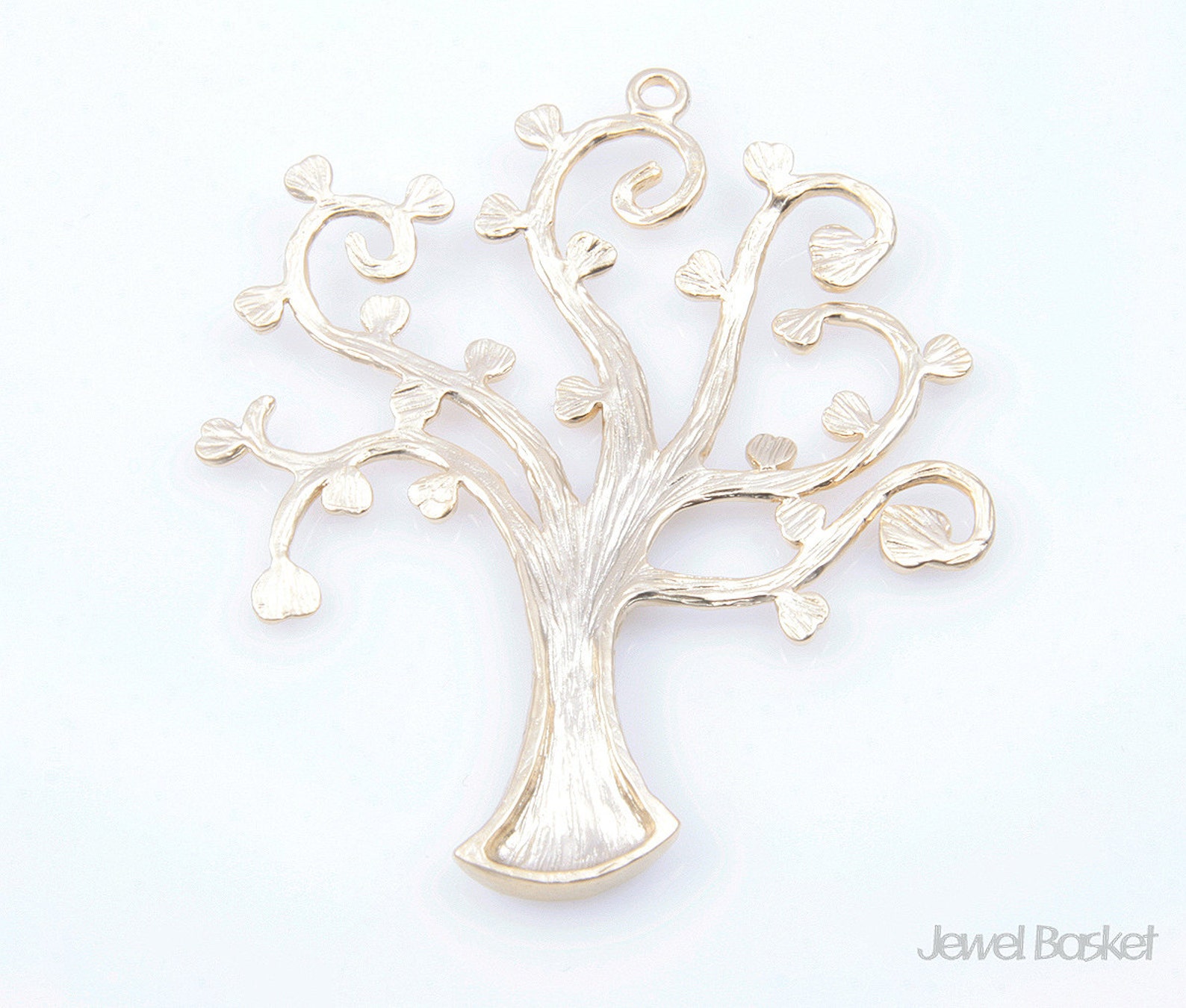 Heart Tree Pendant 2pcs Small Heart Leaves on Tree in Matte - Etsy