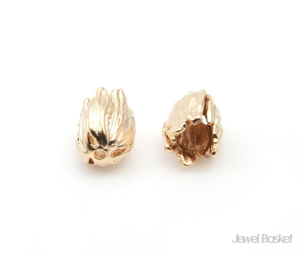 Tulip Cap in Matte Gold / 9.0mm X 12.0mm / BMG305-P 2pcs - Etsy