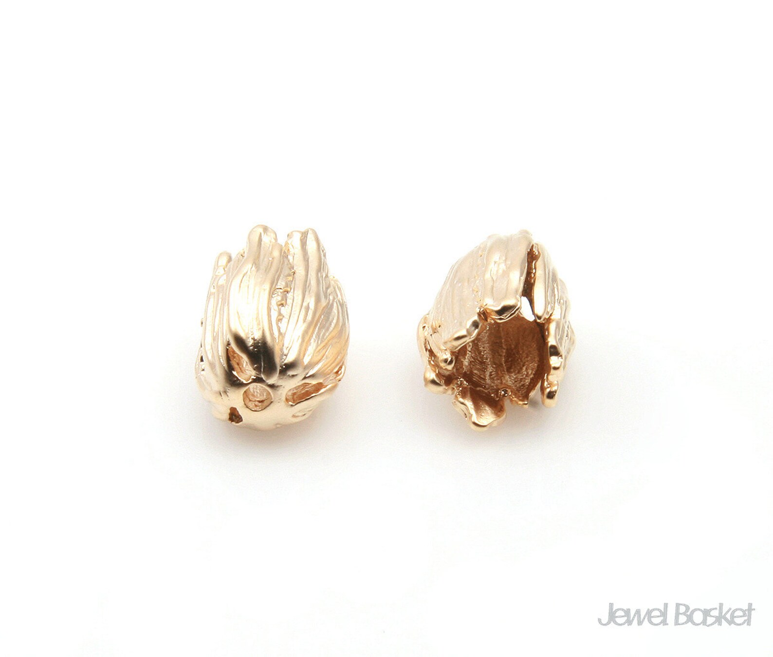 Tulip Cap in Matte Gold / 9.0mm X 12.0mm / BMG305-P (2pcs) - Etsy