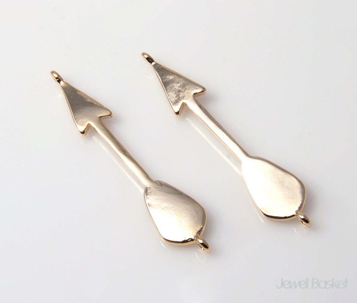 Arrows in Gold / 2pcs Arrow Connectors / 35mm X 7mm / BG118-C - Etsy