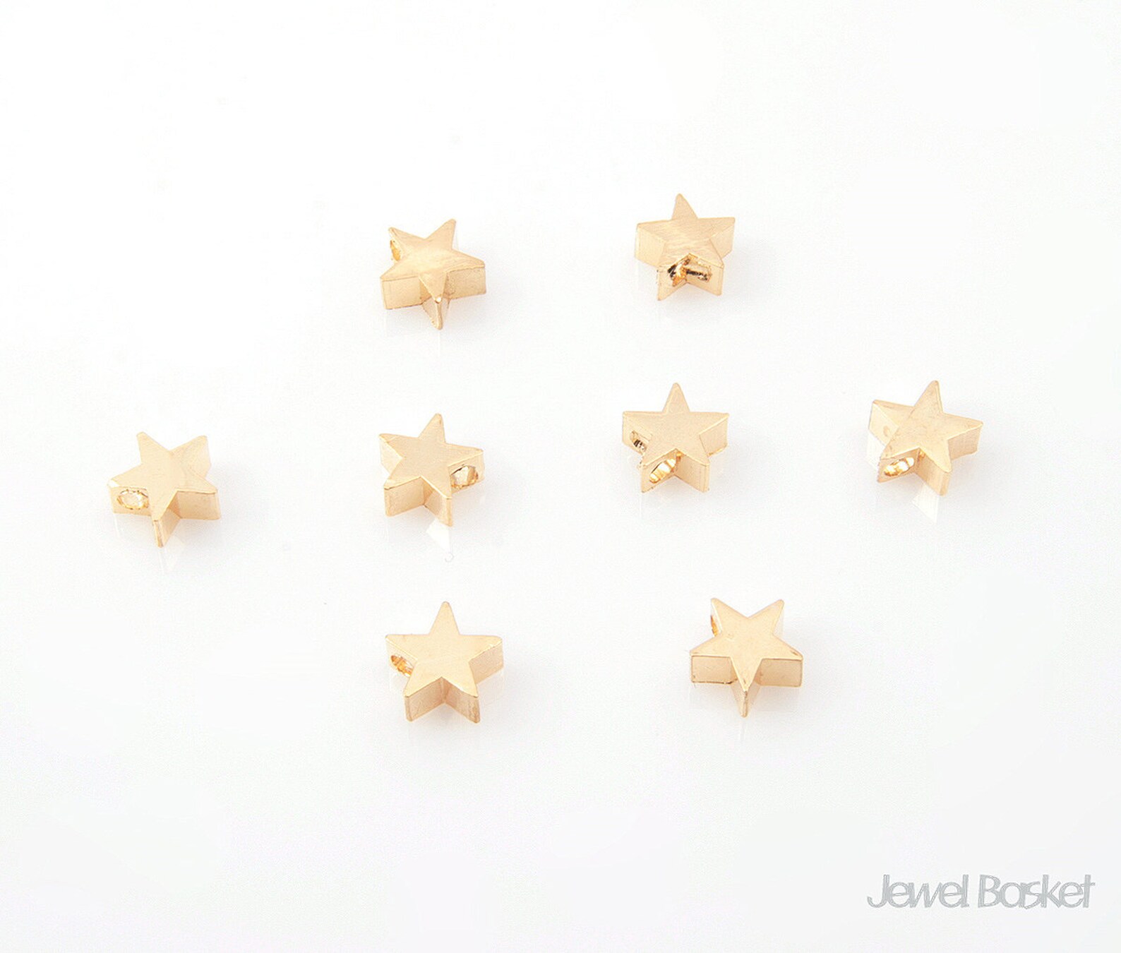 Metallic Star Bead Matte Gold Little Star / 5mm X 5mm / - Etsy