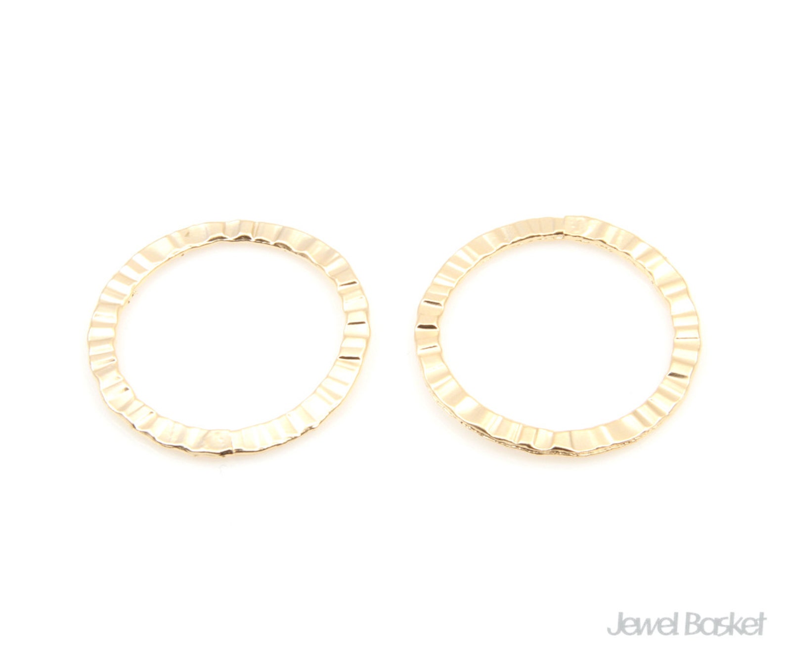 Hammered Circle Connectors in Matte Gold 4pcs of Circle - Etsy