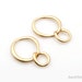 Linked Ring Connector in Matte Gold / 20mm X 25mm / BMG116-P 2pcs - Etsy