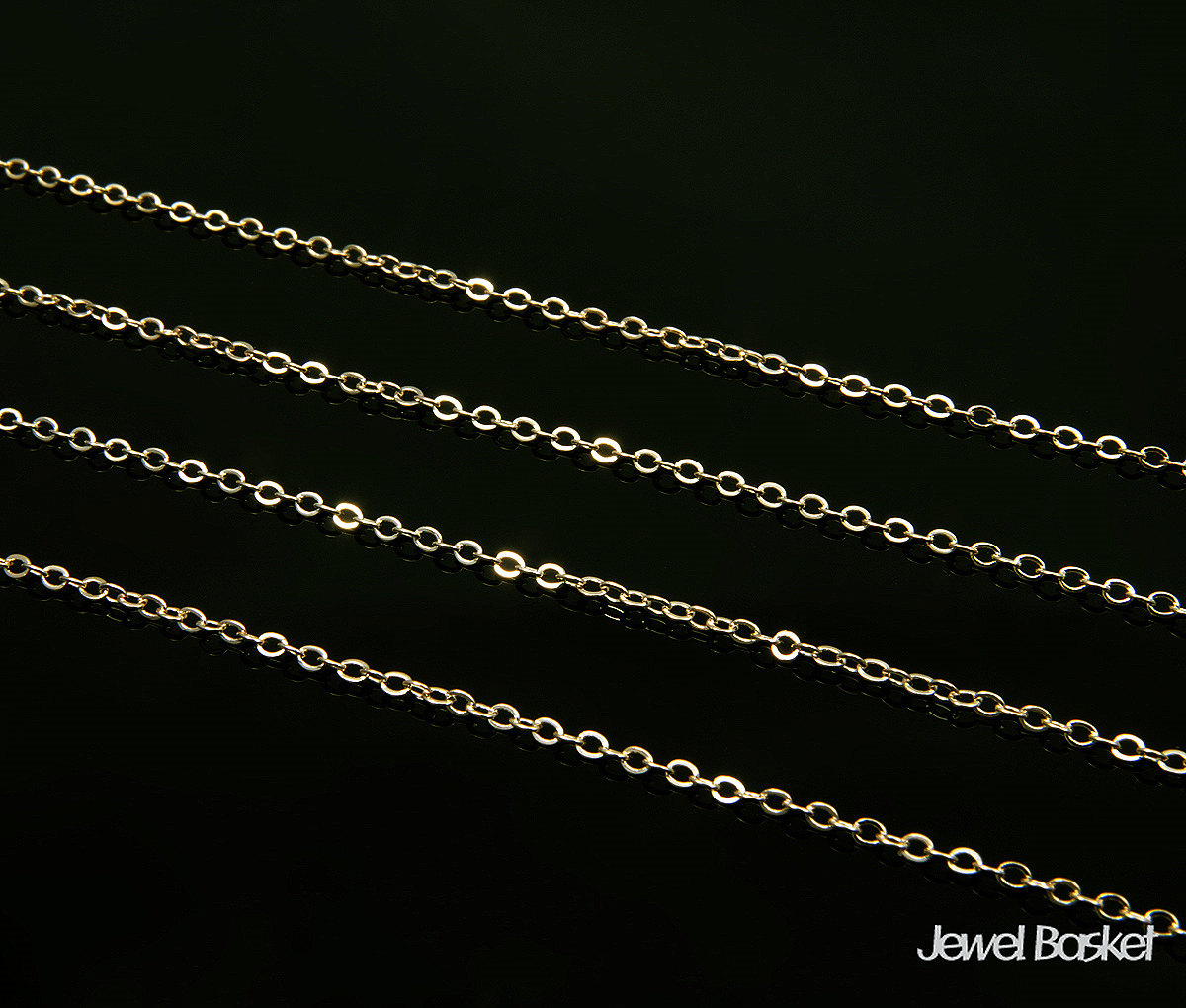 Flat Cable Chain in Gold 235SF / 1.6mm x 2mm / 3 meters | Etsy