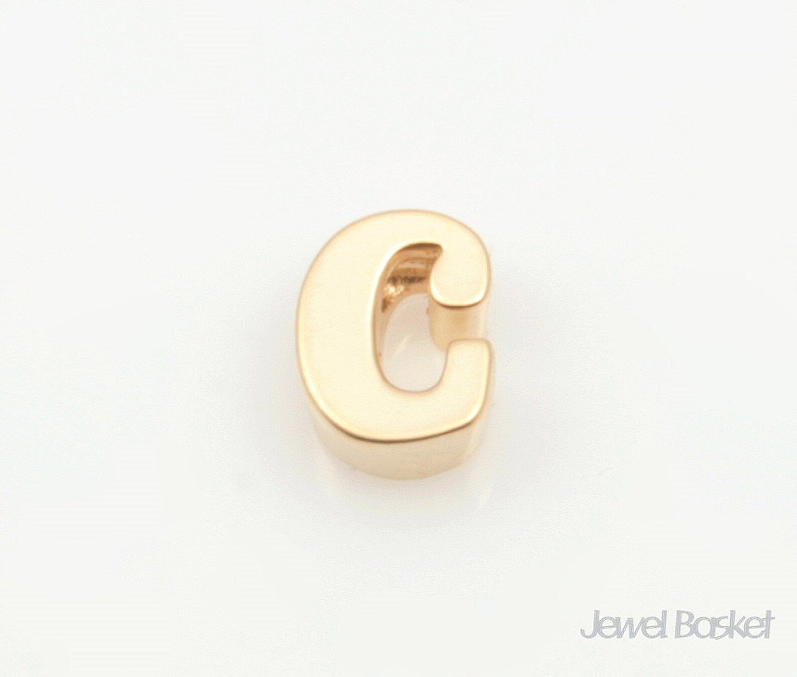 2pcs Matte Gold Lower Case Alphabet C / Initial / Tiny - Etsy