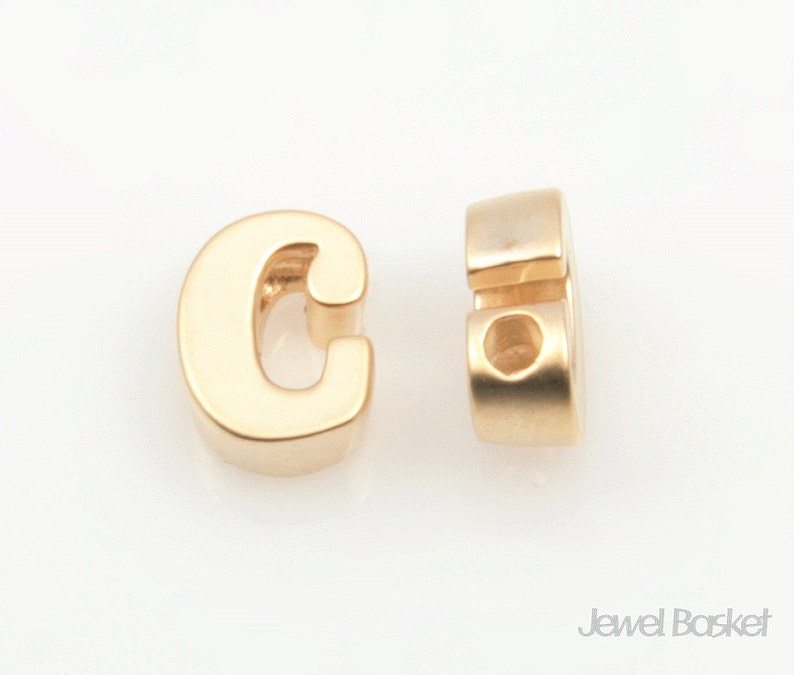 2pcs Matte Gold Lower Case Alphabet C / Initial / Tiny - Etsy