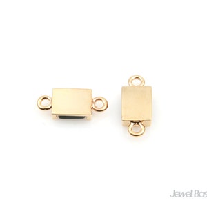 Black Marble Square Connector in Gold / 5mm X 12mm / SBQG096-C (2pcs ...