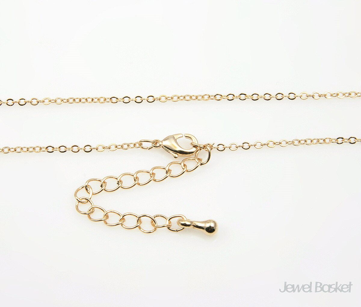 18 Gold Plated Chain With Extension 235SF 1.6mm X - Etsy