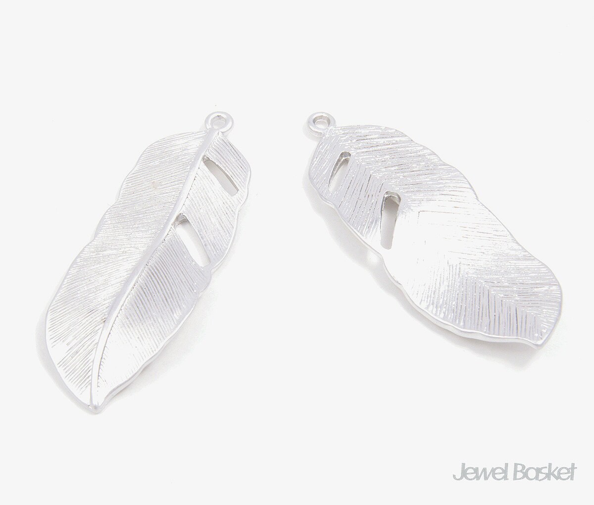Silver Color Solid Feather Pendant / 15mm X 42mm / BMS027-C - Etsy