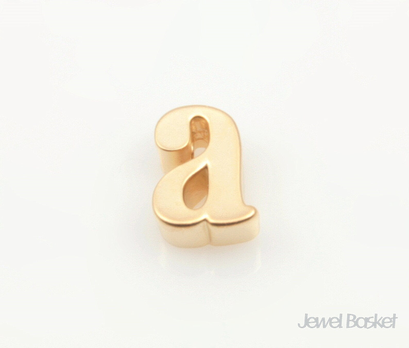 2pcs Matte Gold Lower Case Alphabet a / Initial / Tiny | Etsy