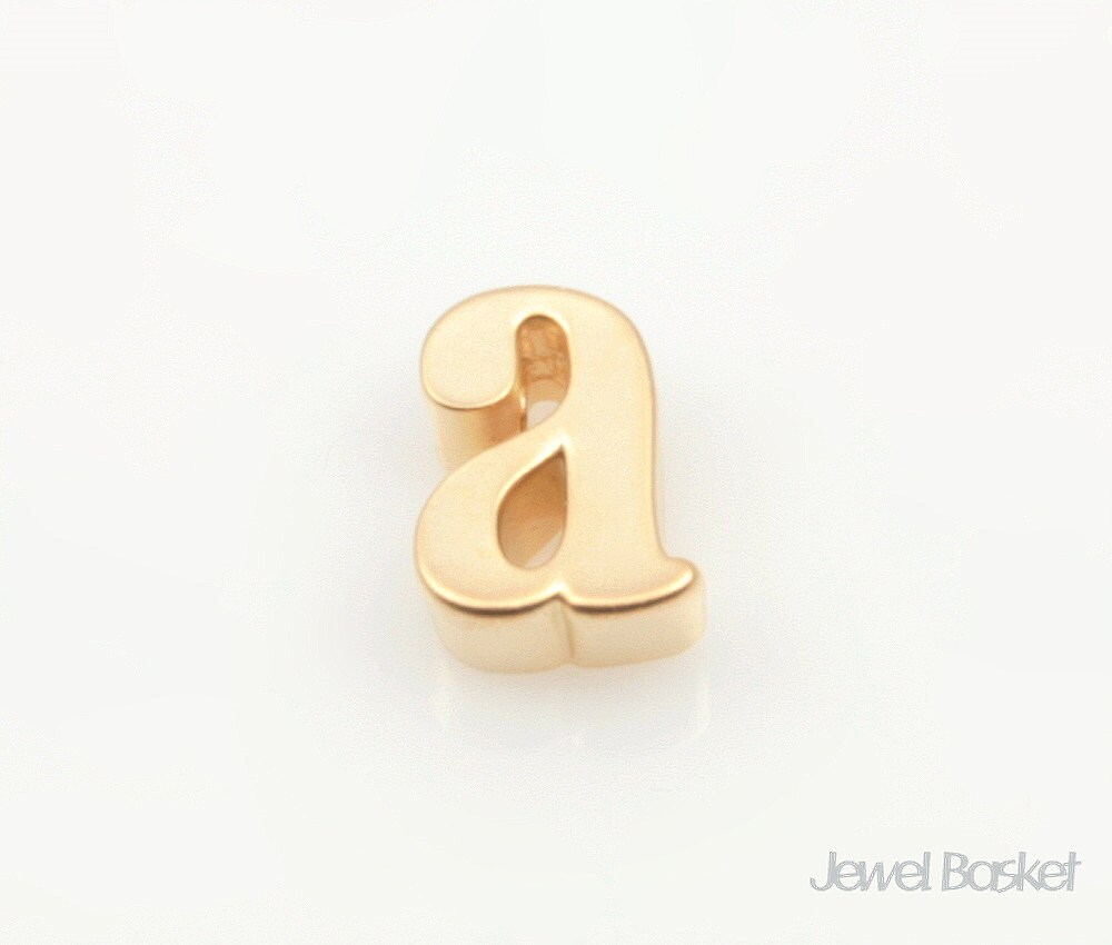 2pcs Matte Gold Lower Case Alphabet a / Initial / Tiny | Etsy