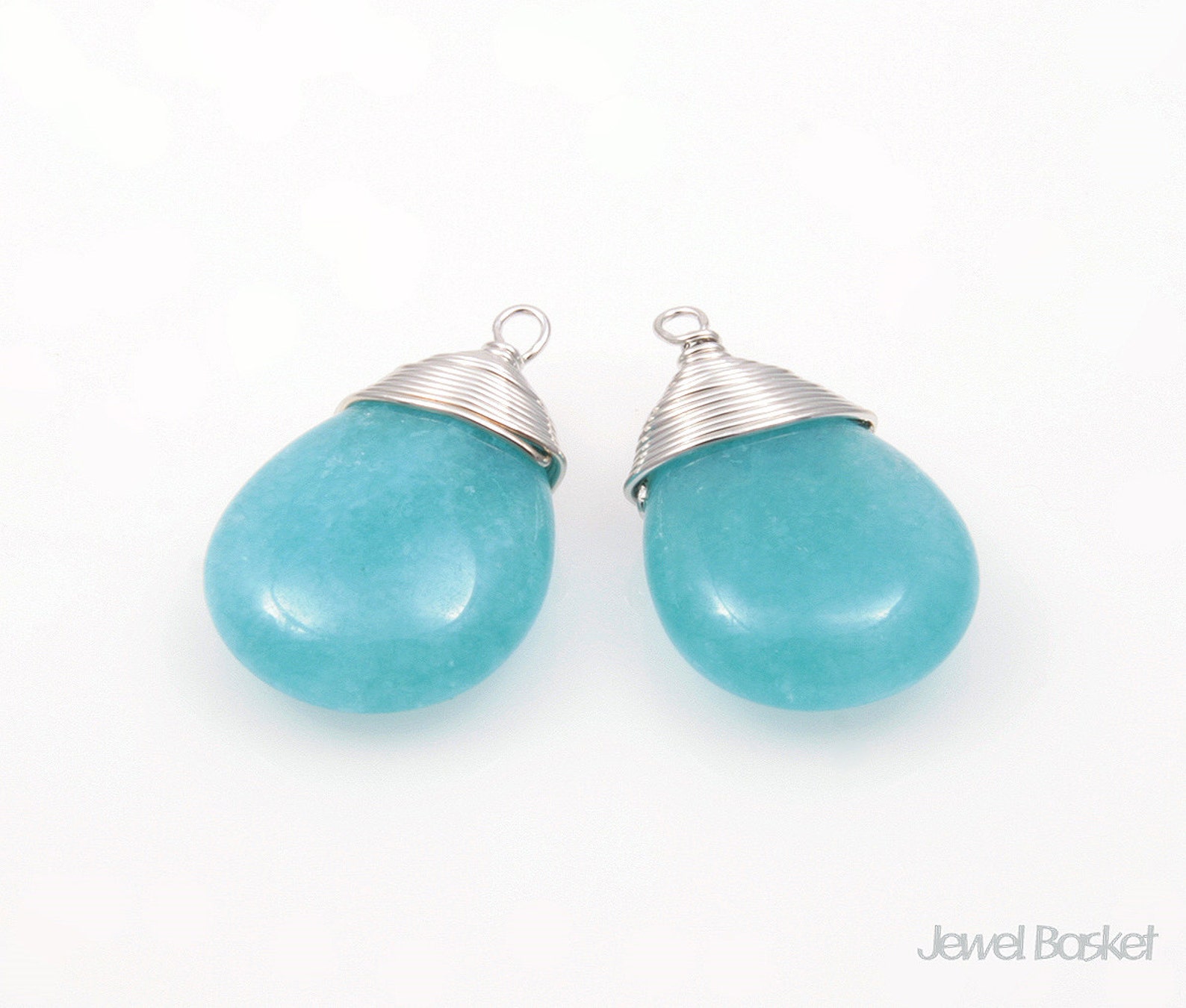 Mint Color Jade and Silver Framed Pendant 2pcs Mint Jade - Etsy