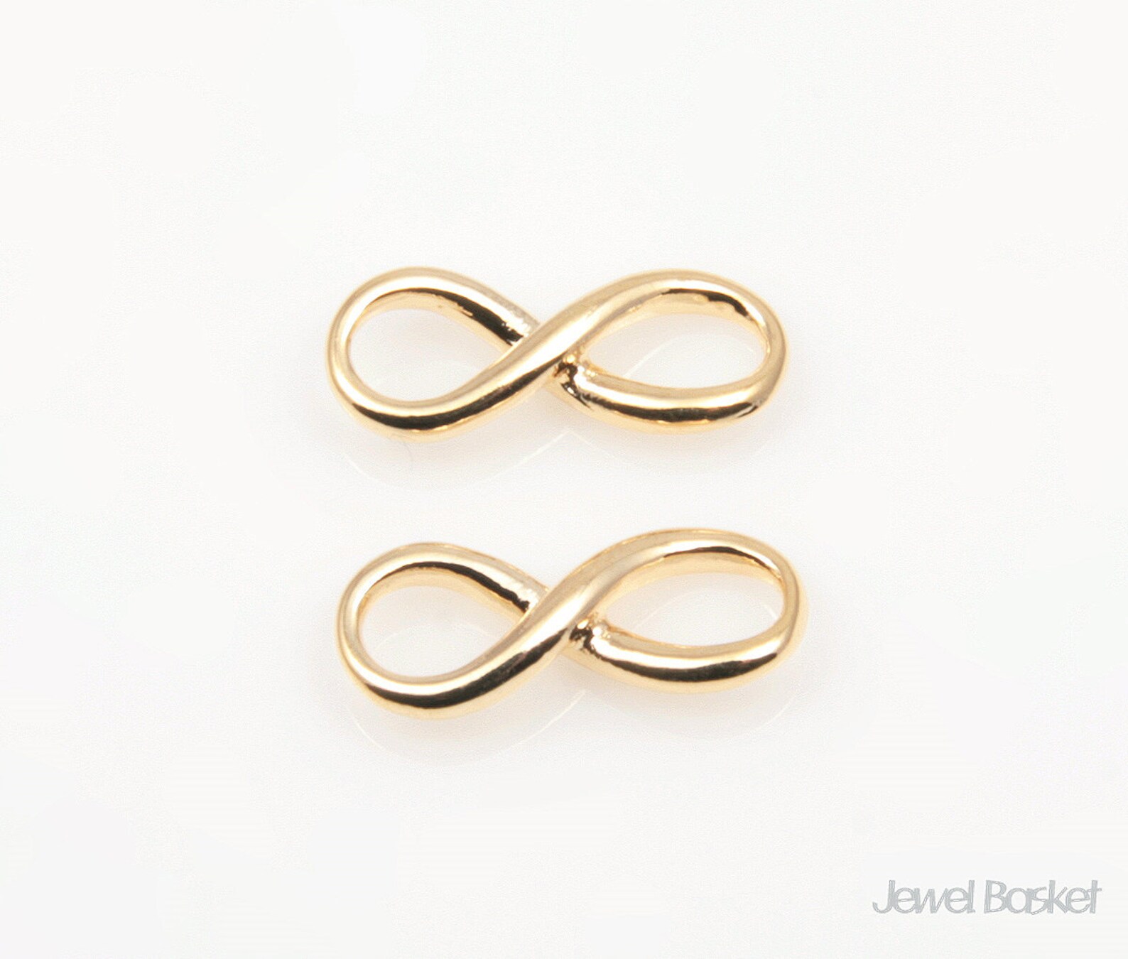 Infinity Pendant in Shiny Gold / 14mm X 6mm / BG125-P 4pcs - Etsy