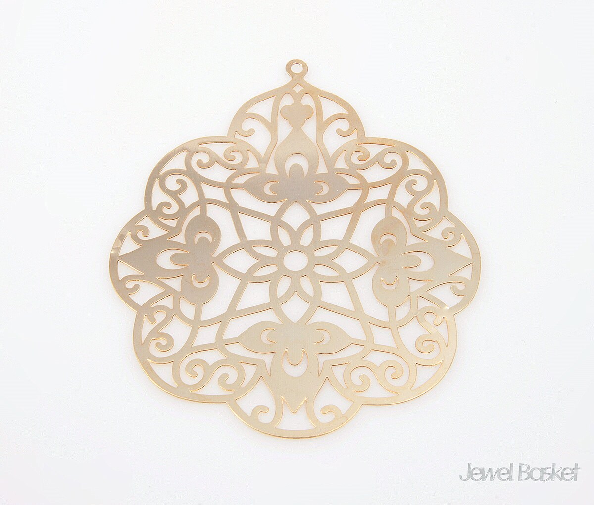 Polished Gold Plated Gothic Filigree Pendant 2pcs Gothic - Etsy