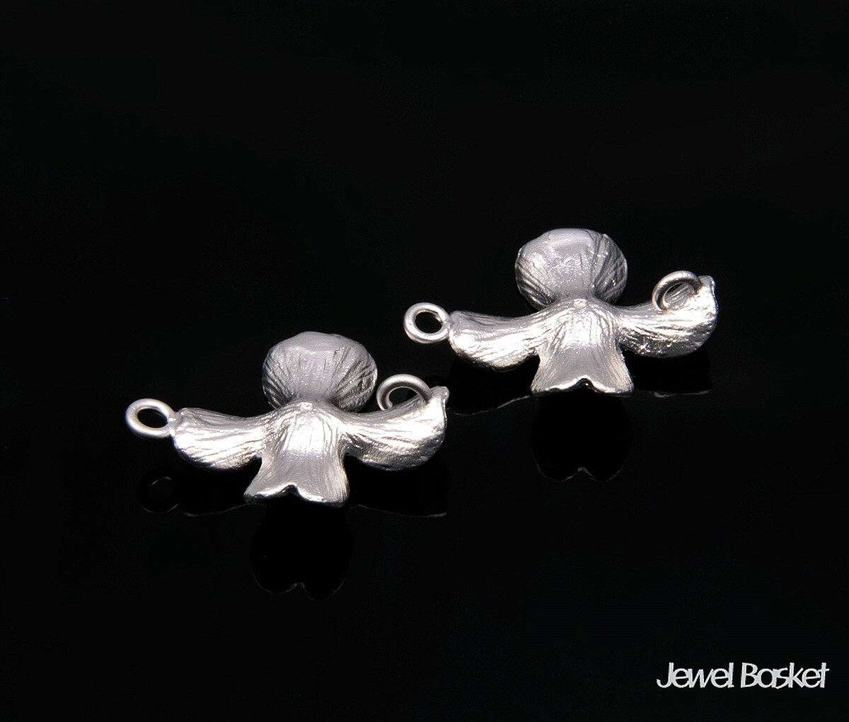 4 Leaves Cute Flower Connector in Matte Rhodium / 20mm / - Etsy