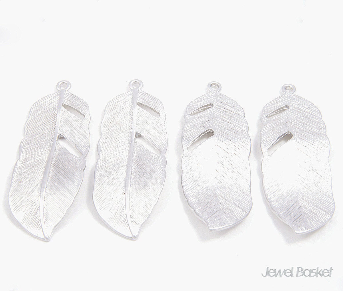 Silver Color Solid Feather Pendant / 15mm X 42mm / BMS027-C - Etsy
