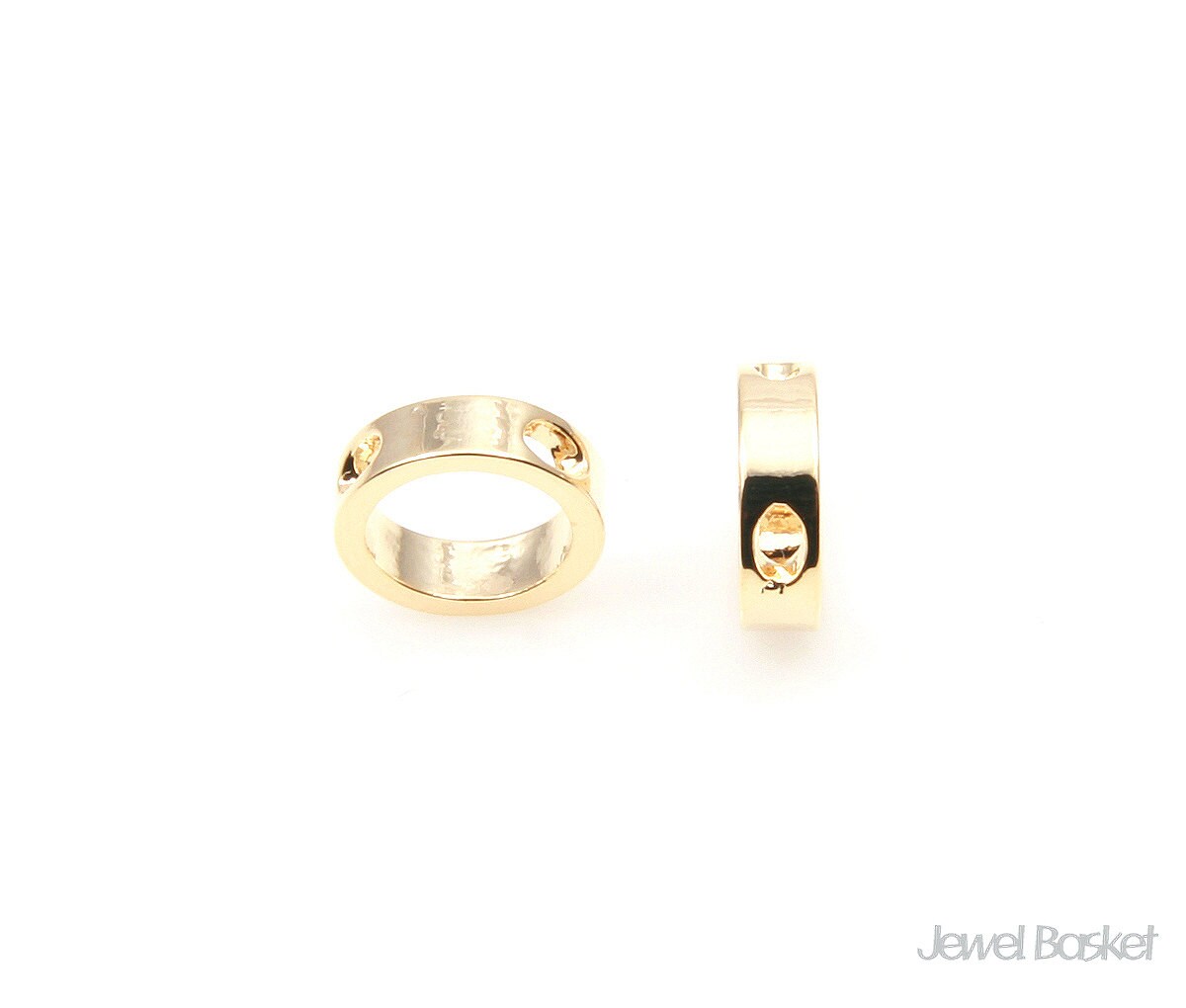 Circle Outline Charm in Gold / 8.0mm / BG294-P 2pcs - Etsy