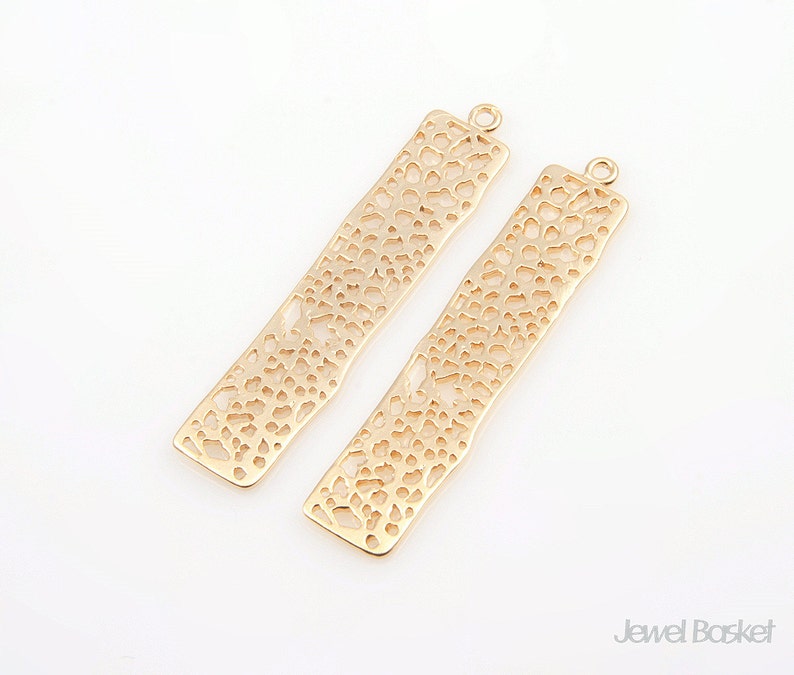 Rectangle Mesh Bar in Matt Gold 2pcs Small Rectangular Net | Etsy