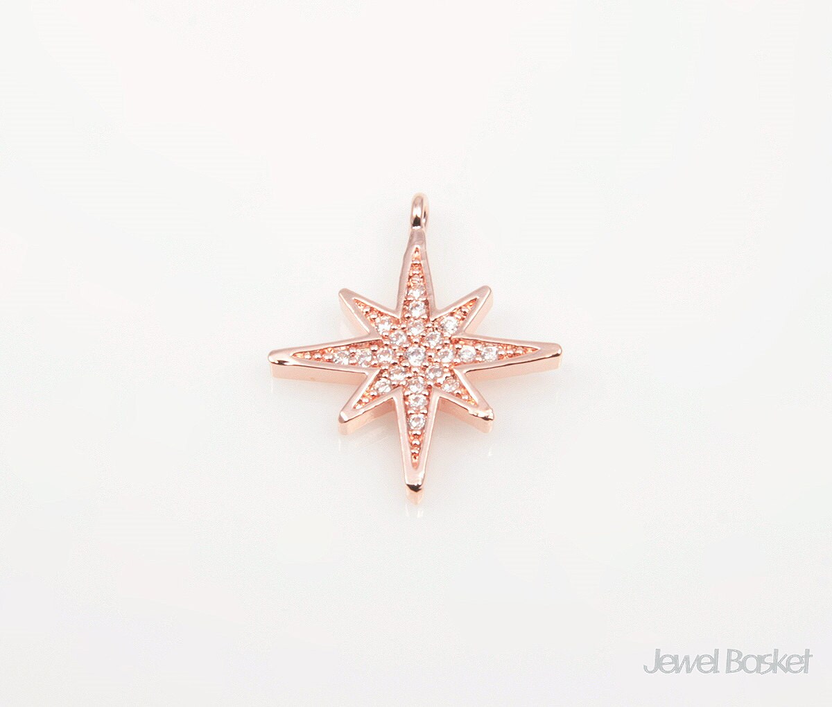 Rose Gold Cubic Star 1 Piece of Rose Gold Star / 15mm X 18mm - Etsy