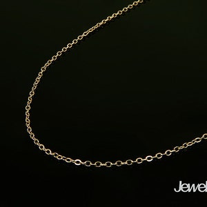 Flat Cable Chain in Gold - 235SF / 1.6mm X 2mm / 3 Meters (9.84ft ...