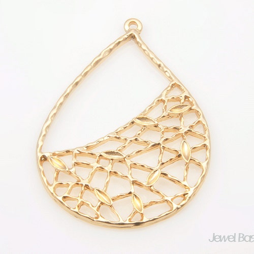 Matte Gold Double Drop Pendant 2pcs Drop Pendants / 23mm X - Etsy