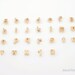 2pcs - Matte Gold Lower Case Alphabet a / Initial / Tiny Pendant / 16k ...