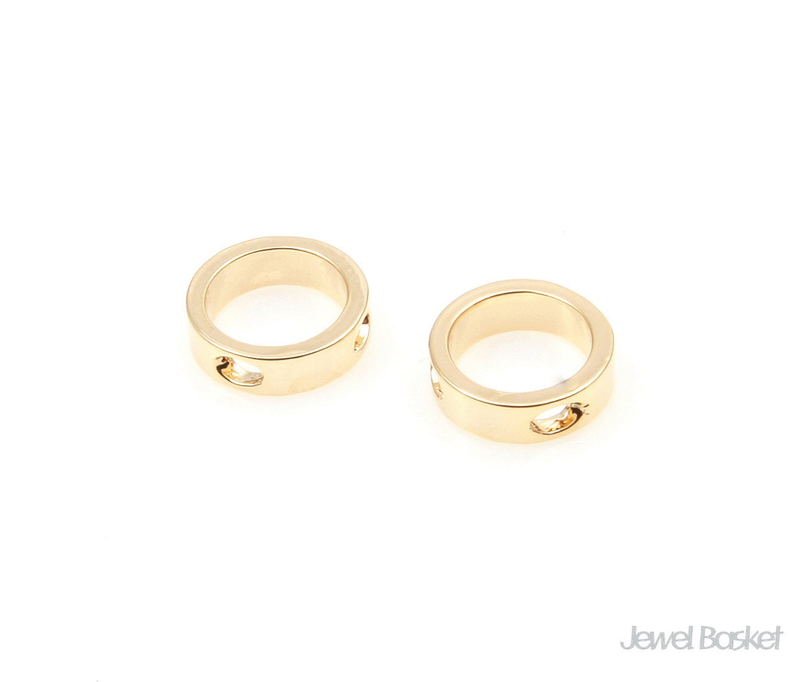 Circle Outline Charm in Gold / 8.0mm / BG294-P 2pcs - Etsy