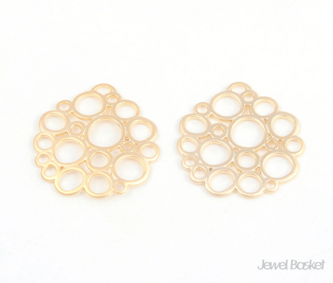 Big and Small Bubble Connector-brass / 21mm X 20mm / BMG002-C (2pcs) - Etsy