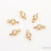 CG004-C2 6pcs / Tiny Cubic Connector in Gold Ver.2 / 4mm X 9mm - Etsy