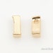 Matte Gold Lower Case Alphabet - 2pcs Small Letter "l" / 2.4mm X 6.6mm ...