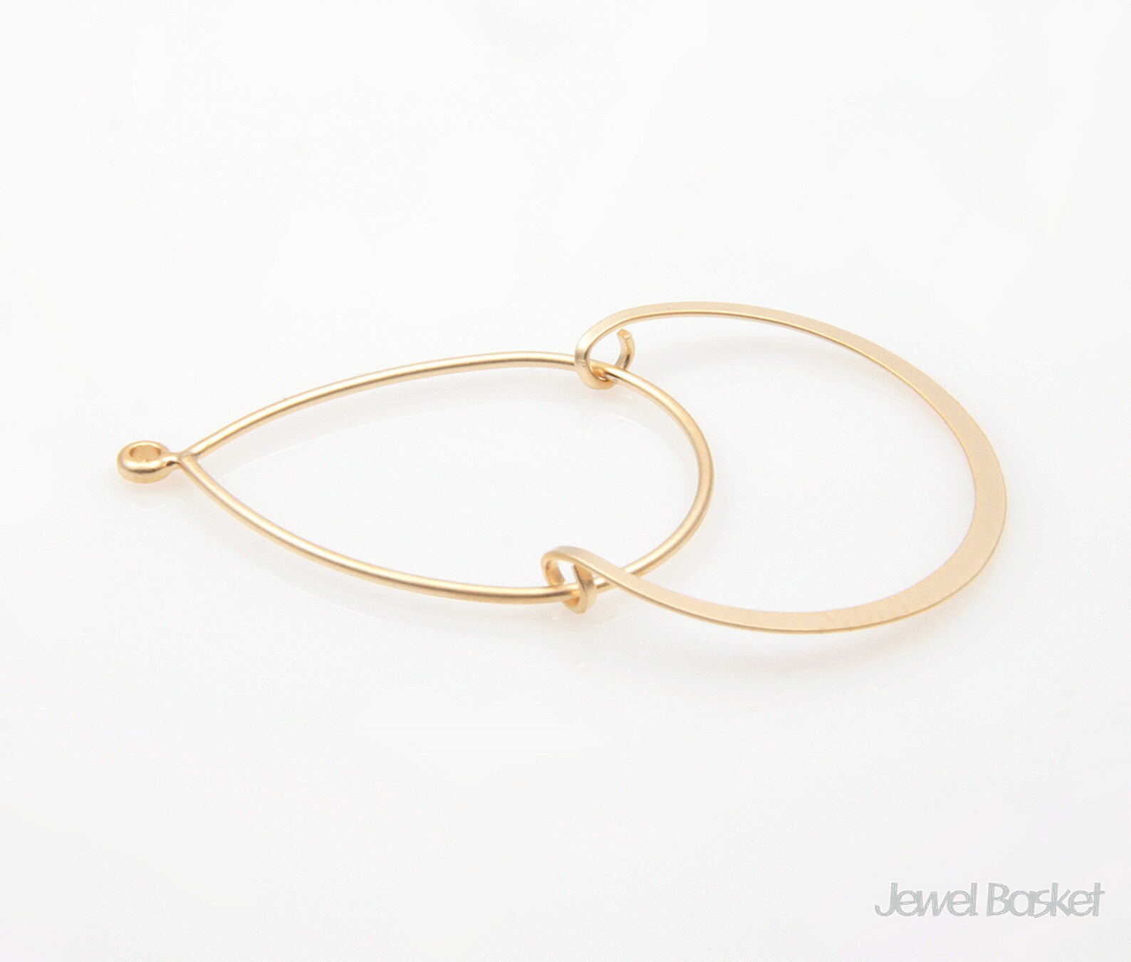 Matte Gold Double Drop Pendant 2pcs Drop Pendants / 23mm X | Etsy