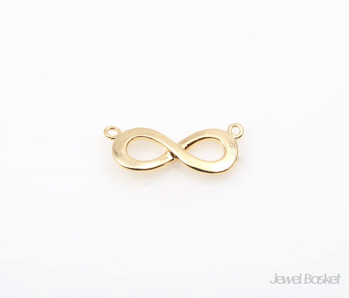 2pcs Infinity Pendants in Gold / 8mm X 17.5mm / BG221-P - Etsy