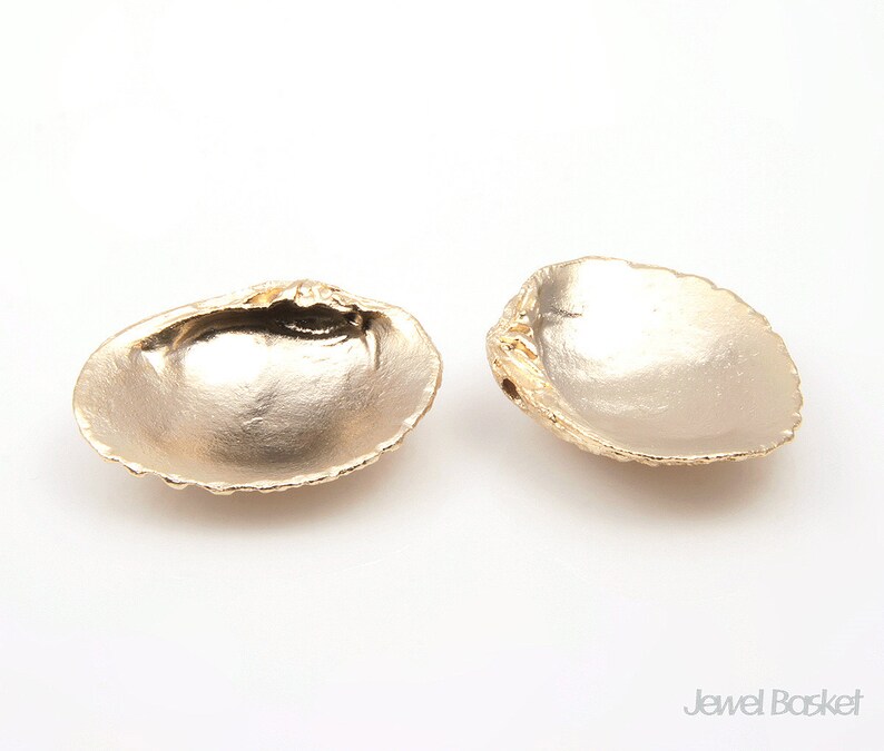 2pcs Seashell in Matte Gold / 26.5mm X 22.5mm / BMG187-P - Etsy