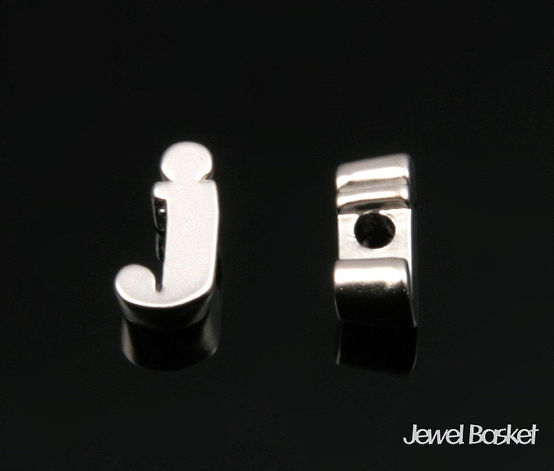 Matte Rhodium Lower Case Alphabet 2pcs Small Letter - Etsy