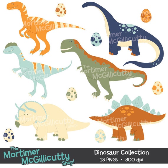 Items similar to Dinosaur Clipart - Digital Clip Art for Personal or ...