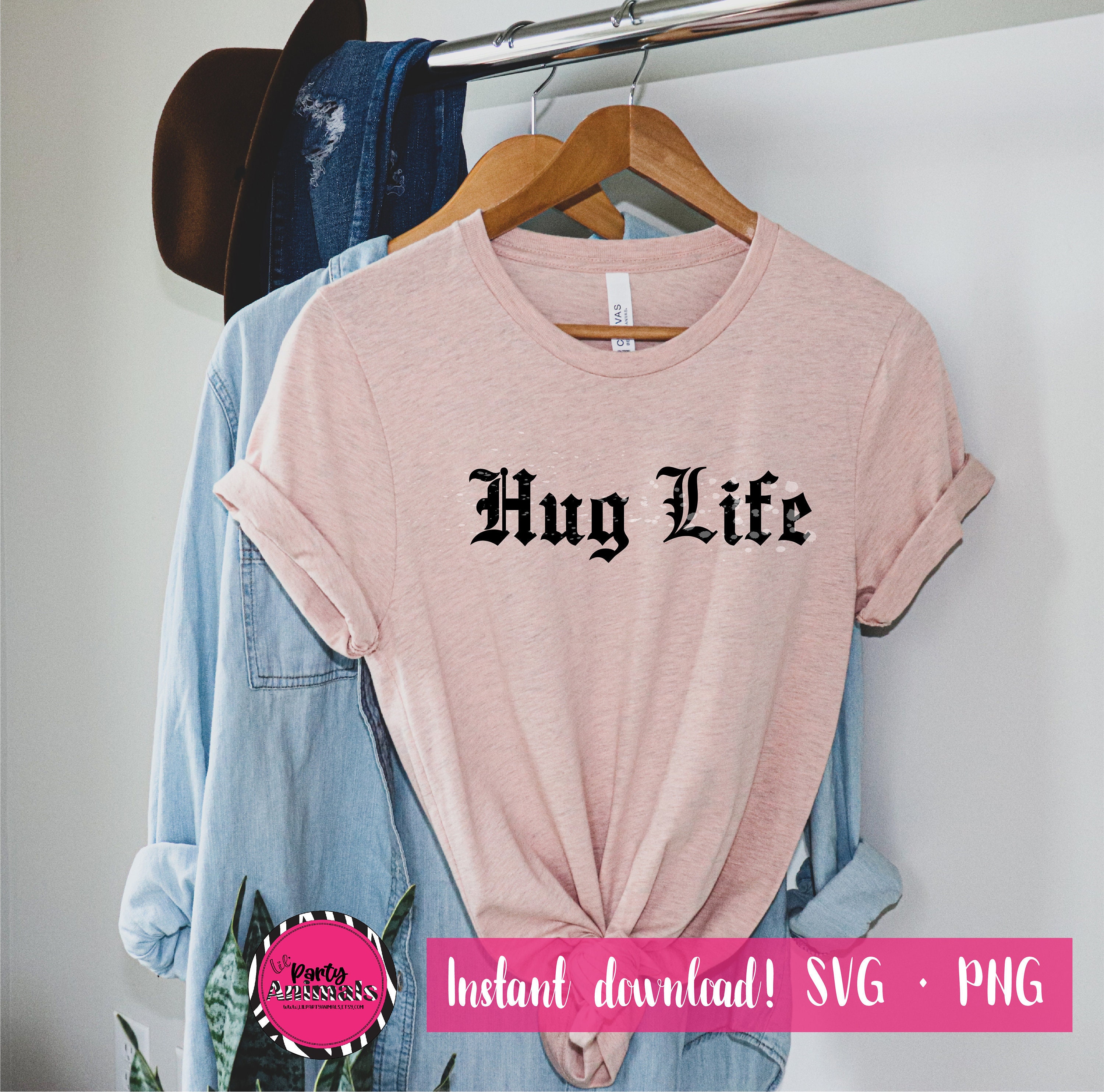 Hug Life SVG - Etsy