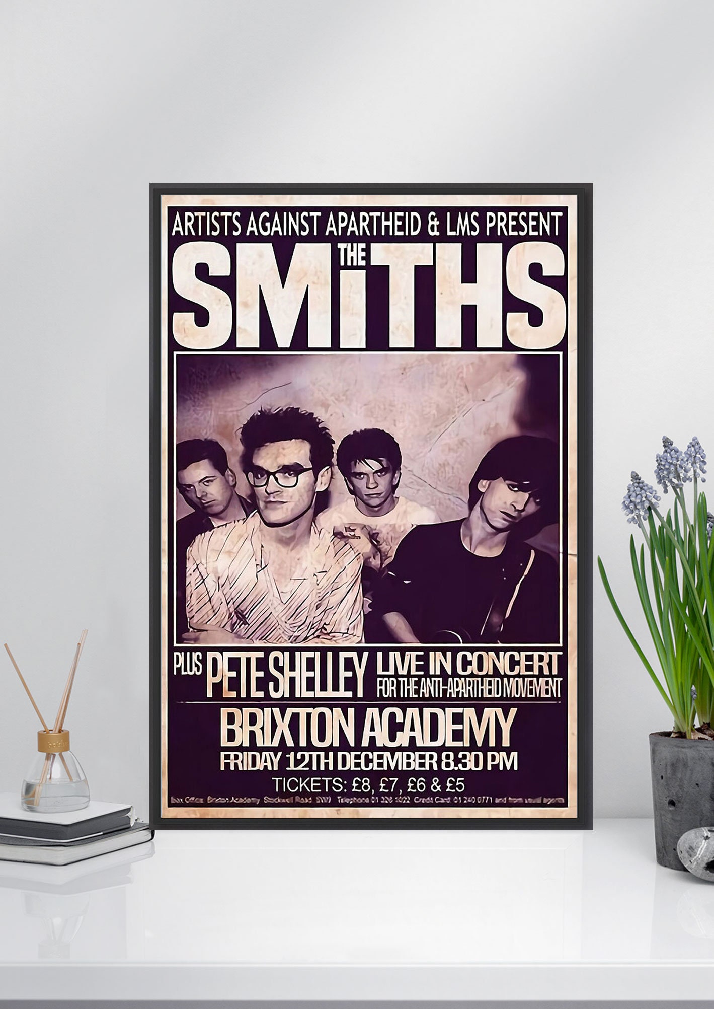 The Smiths 1986 The Final Concert Poster, The Smiths Poster