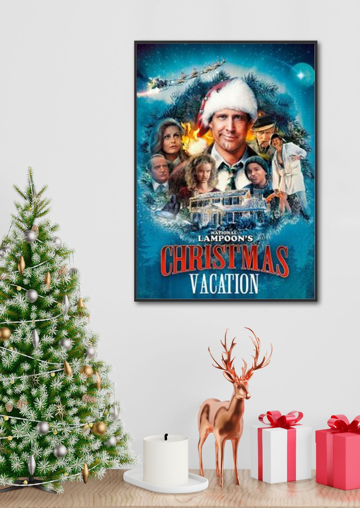Christmas Movie Poster, Christmas Movie, Funny Movie Designed & Sold By ...