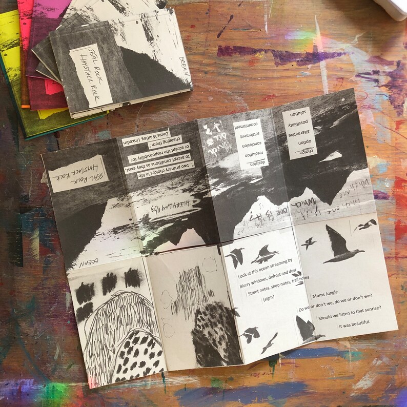 Making Hard Decisions, Ocean Zine, Mini Zine, Zine Art, Perzine, Oregon ...