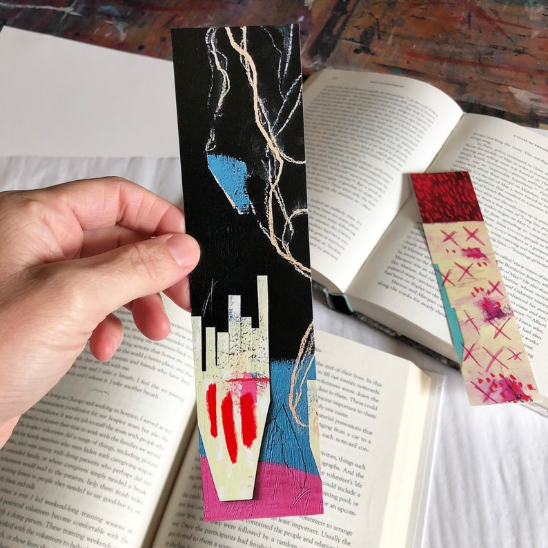 2 Pack Bookmarks, Recycled Paper Bookmarks, Small Gifts, Home Library ...
