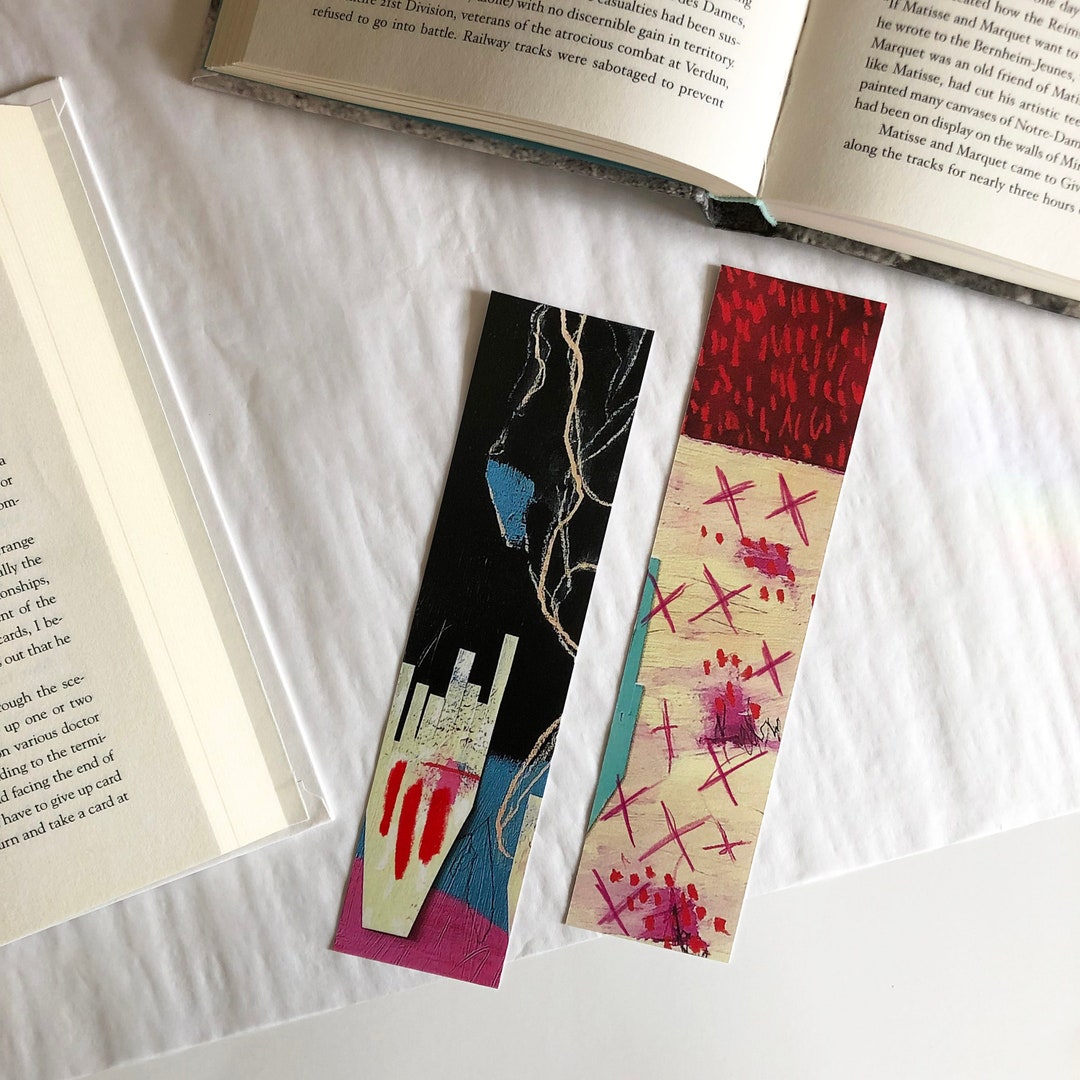 2 Pack Bookmarks, Recycled Paper Bookmarks, Small Gifts, Home Library ...