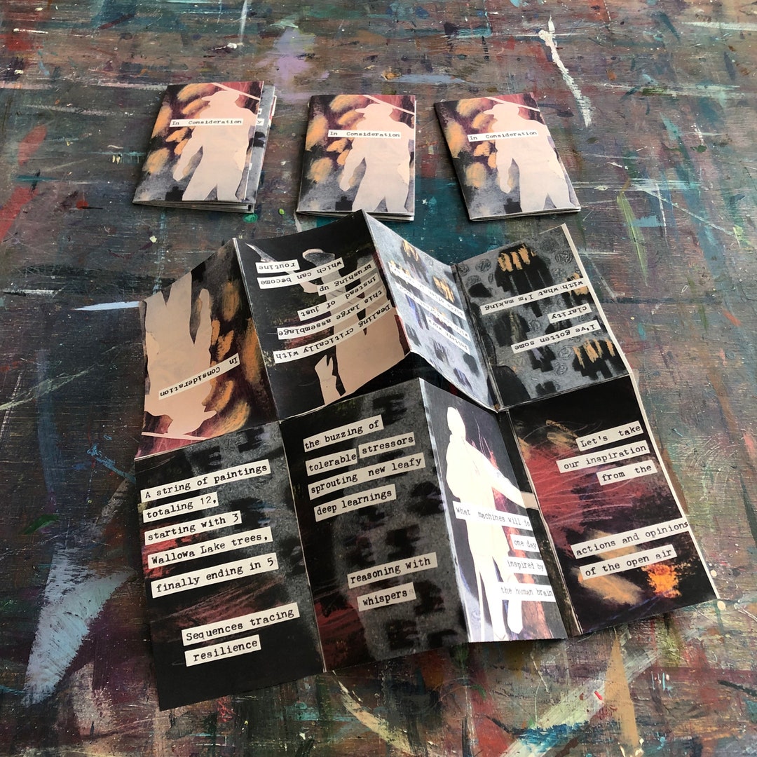 Painting Process Zine, Zine, Mini Zine, Perzine, Forest Zine, Art Zine ...