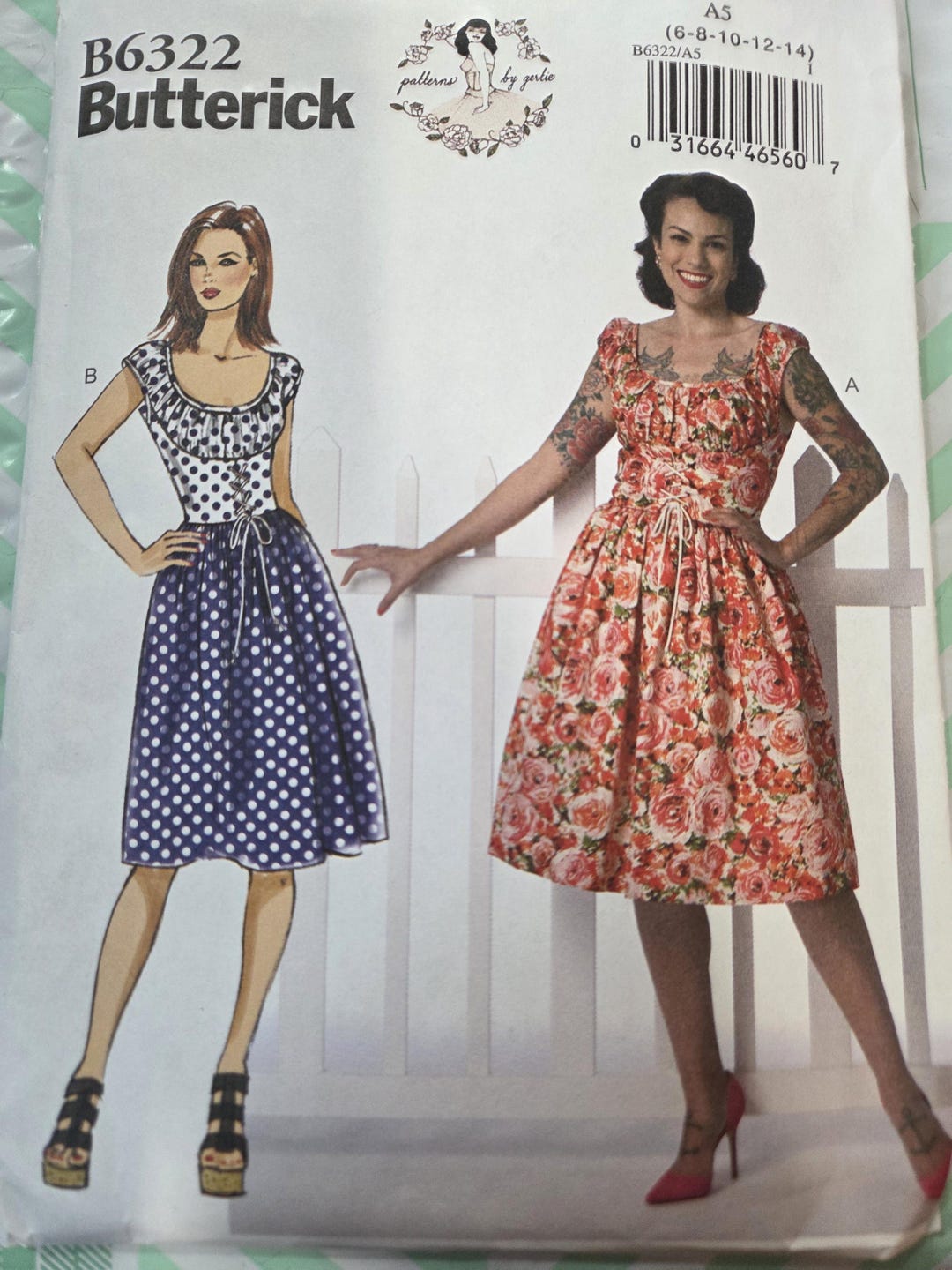 Butterick B6322 Retro Dress Pattern, Gertie Line, Size A5 (7-14) - Etsy