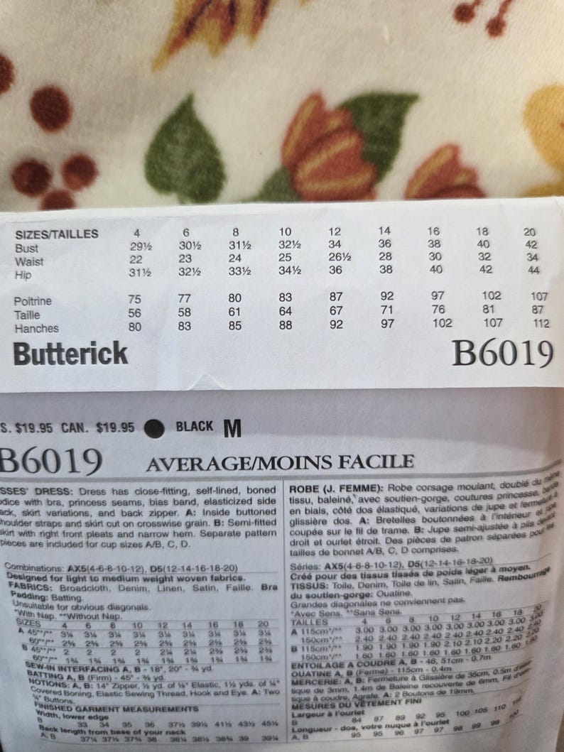 Butterick B6091 Sewing Pattern, Patterns by Gertie, Size D5 (12-20 ...