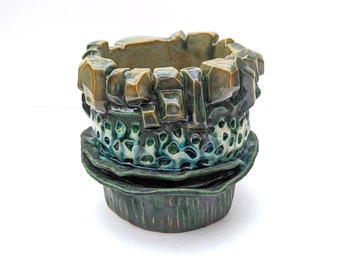 Ceramic Rock Planter - Etsy