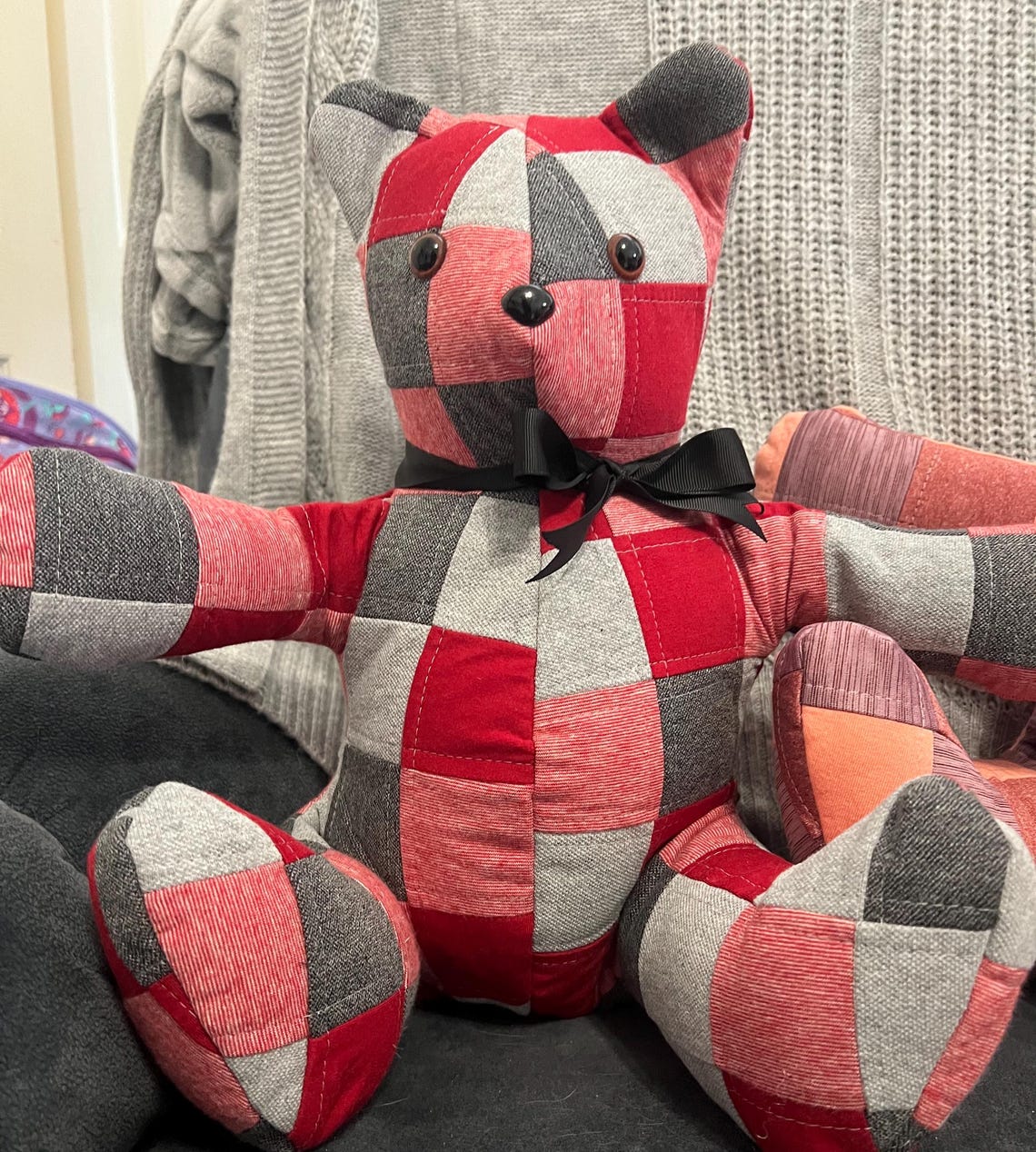Memorial Memory Bear: Sympathy Gift Keepsake From Loved One's Clothing ...